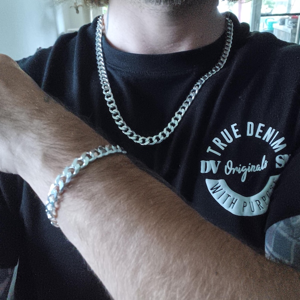 925 Sterling Silver Paper Clip Chain Necklace, Womens Solid Silver ...