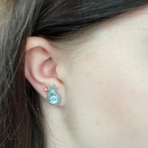 Totoro Inspired Hair Barrette Anime Animal Lover Unique Gift Ideas - Etsy