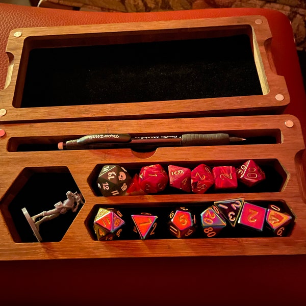 Dungeons Box™ D&D Dice Box USA Made Handmade Hero Dice Vault Bamboo ...