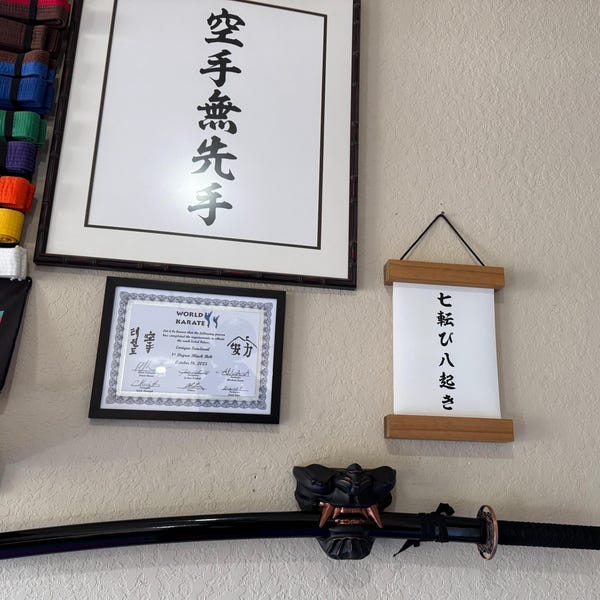 Oni Mask Katana Wall Mount - Etsy