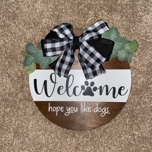 Patriotic Hello Wooden Sign patriotic hello Summer Welcome | Etsy