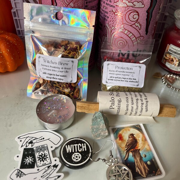Halloween BOO Witch Tin, Samhain Witchcraft Tin, Divination Witch Box ...