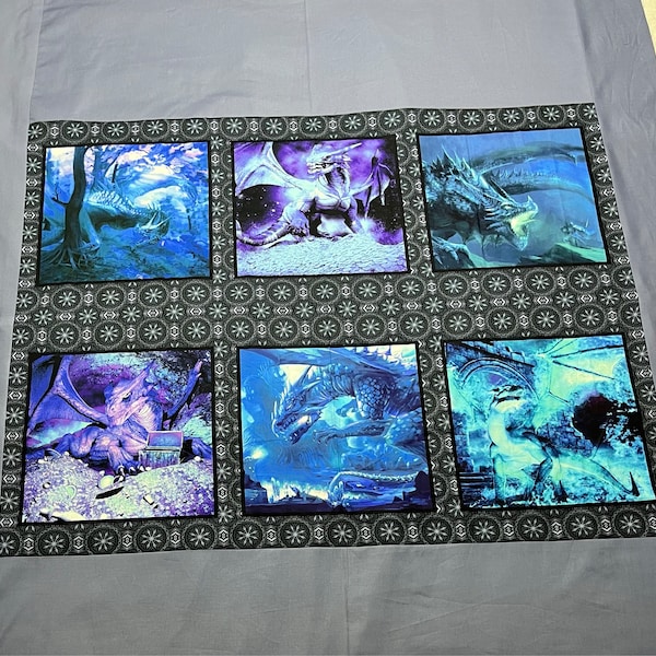 Blue Dragon Block Panel - by Jason Yenter for in the Beginning Fabrics ...