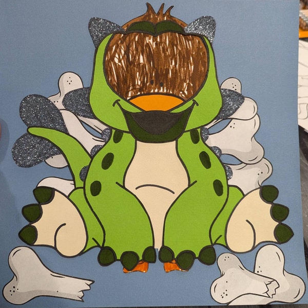 Disguise a Turkey-blank Dinosaur Disguise Template - Etsy