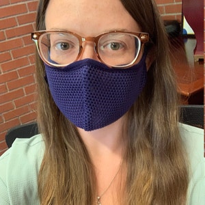 MESH MASKS Cotton-lined or Unlined Face Mask, Double Layer, Made in U.S ...