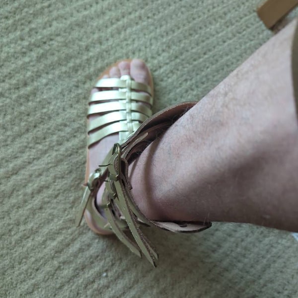 Cosplay Clothing, Εmperor Gladiator Gold Roman Sandals, Movie and ...
