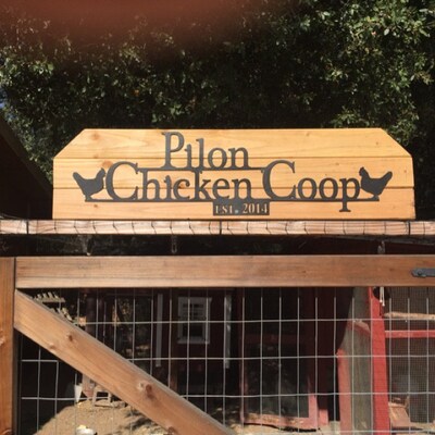 Farm Sign Chicken Decor Chicken Coop Sign Established Date - Etsy