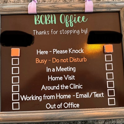 Shared Office Door Sign,office Sign for Two People,co-workers Door Sign ...