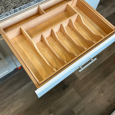 Custom Spice Drawer Insert Made From Solid Maple, Walnut, or White Oak ...