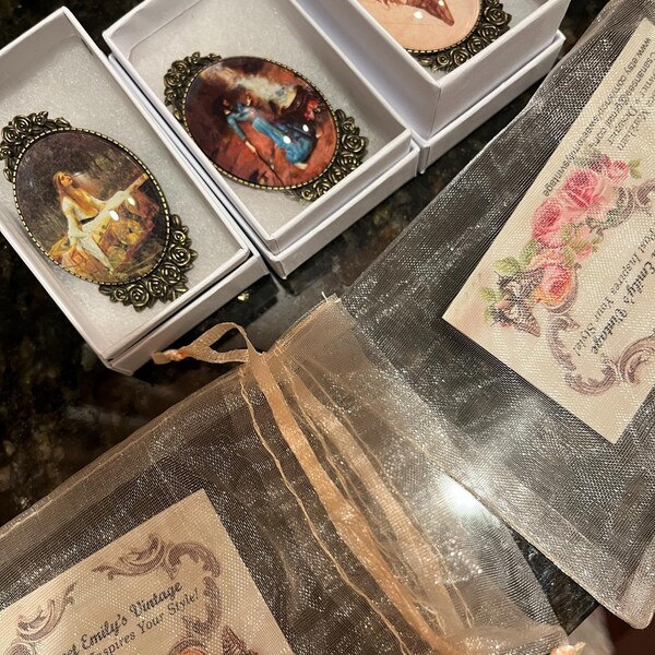 Sir Edwin Henry Landseer, Cameo Brooch, the Arab Tent, Original Ca ...