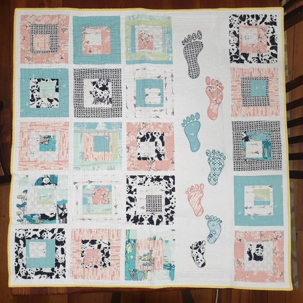 Small Steps Quilt Pattern – Beginner Friendly Unisex Baby Quilt - Etsy
