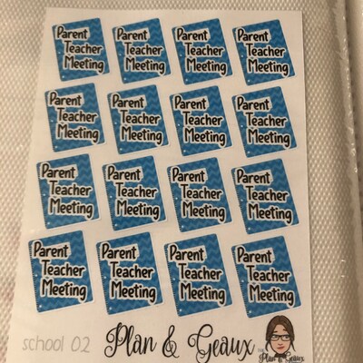 School Meetings, Staff Development Stickers, Homeschool Co-op, IEP ...