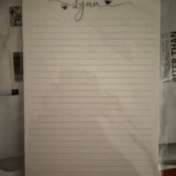 Personalized Notepad | Choose Different Fonts for Women's & Men's ...