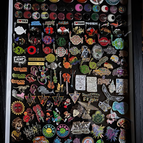 Large Acrylic Enamel Pin Display Frame – Dustproof Wall Case for Pin ...