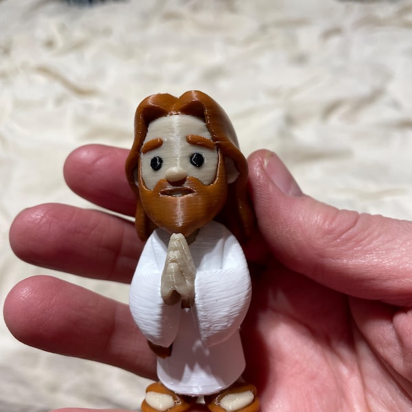 3d-printed Miniature Jesus Figurine – A Modern Symbol of Faith- Pocket ...