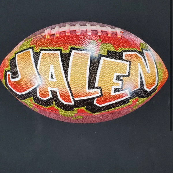 Custom Football With a Name Hand-painted on Ball in Your Choice of ...