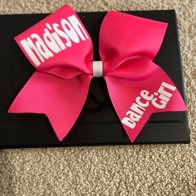 STREAMERS Cheer RIBBON Bows, Cheer Squad Bows With Text Cheer Bows ...