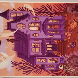 Skully the Book Loving Skeleton Art Print Poster Digital - Etsy