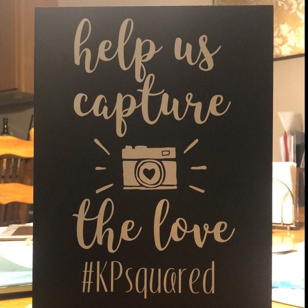 Wedding “help Us Capture the Love” Camera Sign Digital Cut Files, SVG ...
