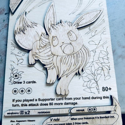 Pokemon Trading Card Charizard Laser Ready Template SVG DXF Laser Cut ...