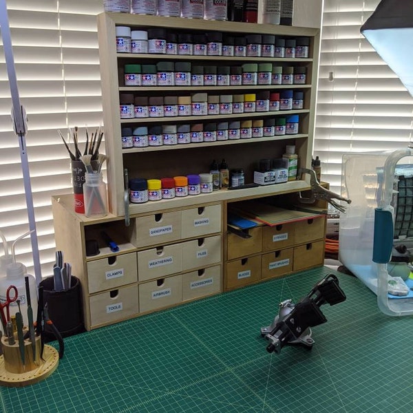 Pine Model Paint Storage Shelf - 4 Shelf - Etsy