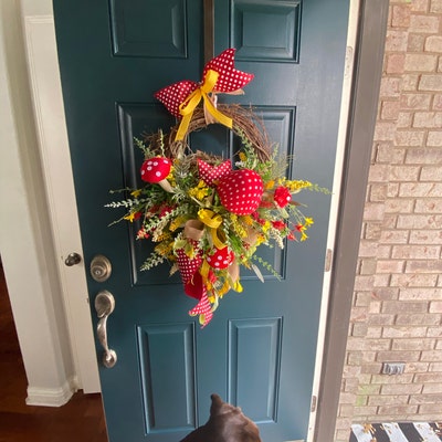 TUTORIAL Spring Wreath, Tutorial Summer Wreath, Tutorial Floral Wreath ...