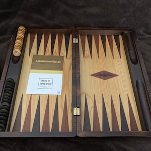 Premium Series From Old Olive Wood Backgammon Set Olivewood Backgammon ...