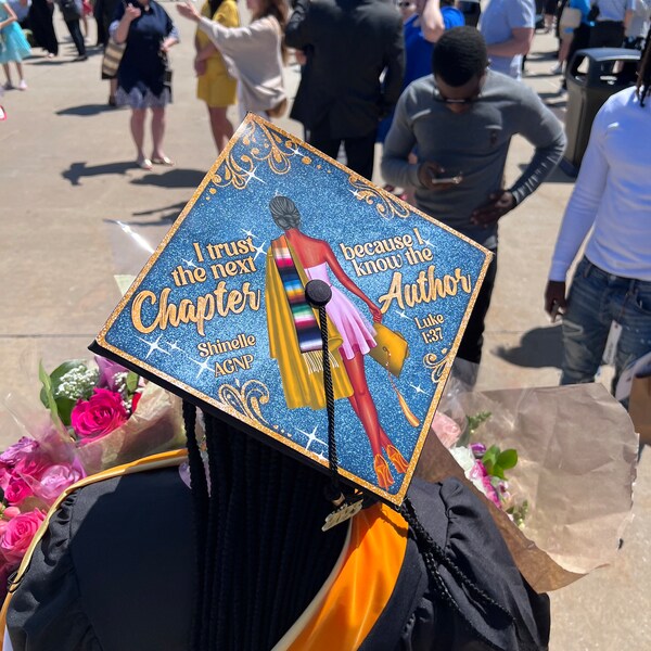 Custom God Bible Verse Graduation Cap Topper, Personalized Christian ...