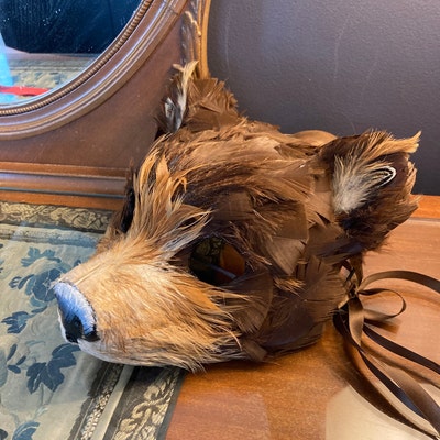 Luxury Brown Bear Mask, Grizzly Bear Mask, Arctic Bear Mask, Winter ...