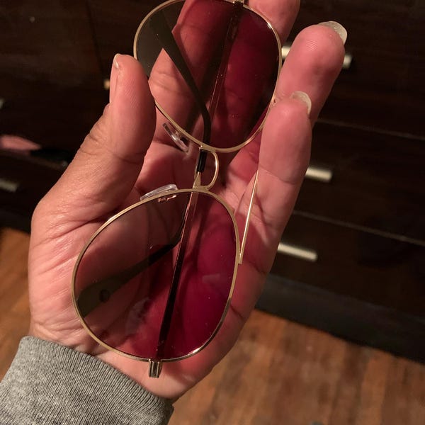 Green 70s Gradient Aviators Oversized Unique Design Pilot Shades Green ...