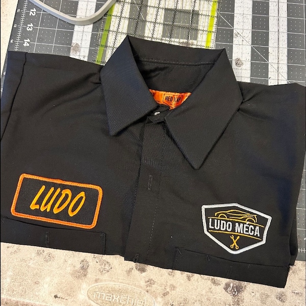 Patch Name Shirt Embroidered, Full Back Logo Embroidery, Red Kap Shop ...