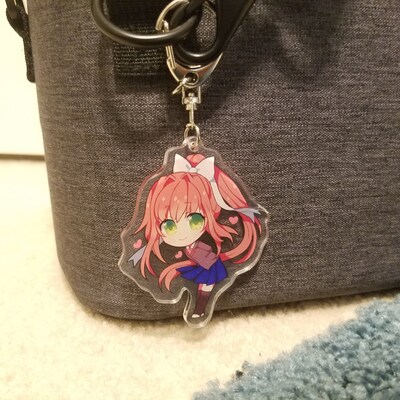 Doki Doki Literature Club Charm Keychains Monika Sayori Yuri Natsuki - Etsy