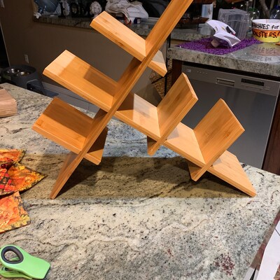 5 Bottle Cross Style Stackable Modular Wine Rack Wine Storage Rack ...