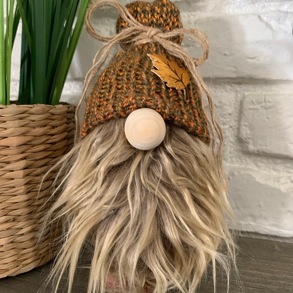 Fall Gnome, Leaf Gnome, Tiered Tray Gnome, Farmhouse Decor, Halloween ...