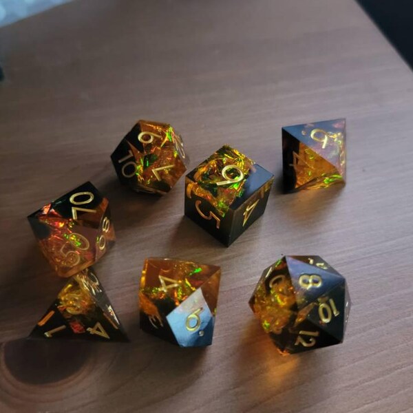 Space Dice / Cosmic Burst - Sharp Edge Dice for Dnd / Dnd Resin Dice ...