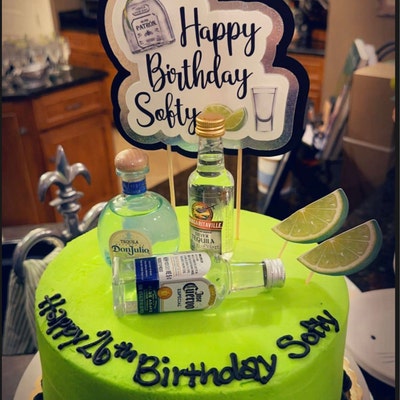 Custom Hennessy Inspired Cake Topper - Etsy