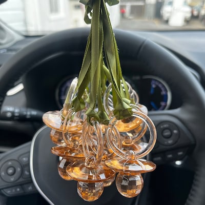 Baby Shower Clear Pacifiers With Light Blue String for Baby Shower Game ...