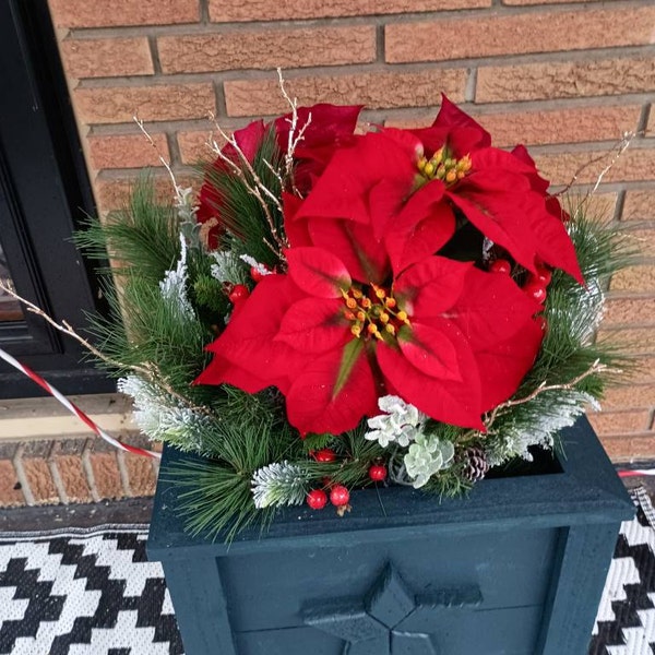 Faux Plant Urn Filler, Spring and Summer Front Porch Urn Drop in ...