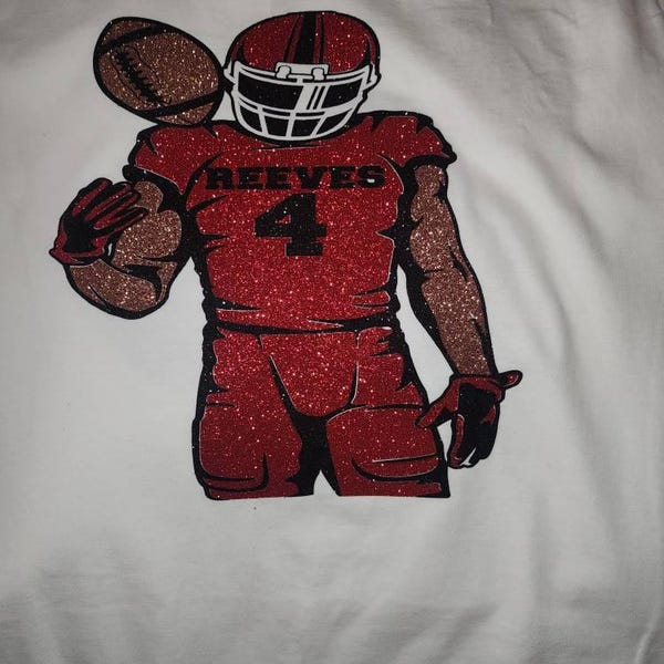 Football Player SVG File, Customized Svg, Football Svg, Colored Layers ...