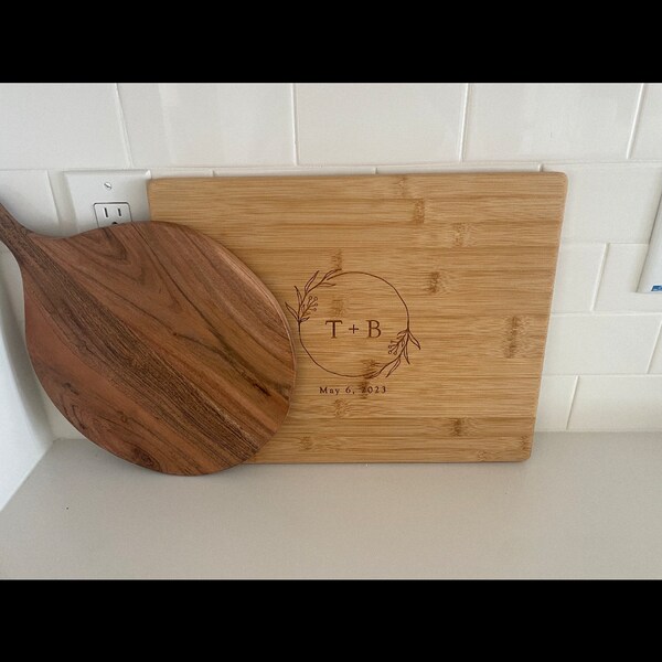 Personalized Cutting Board Gift Set, Wood Butcher Block, Custom ...
