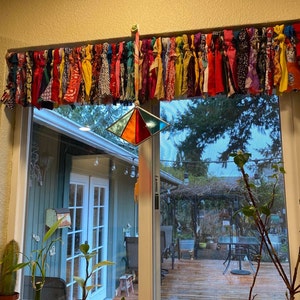 Bohemian Rag Chop Valance - Etsy