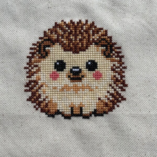Hedgehog Cross Stitch Pattern Very Cute Hedgehog Cross Stitch Pattern ...