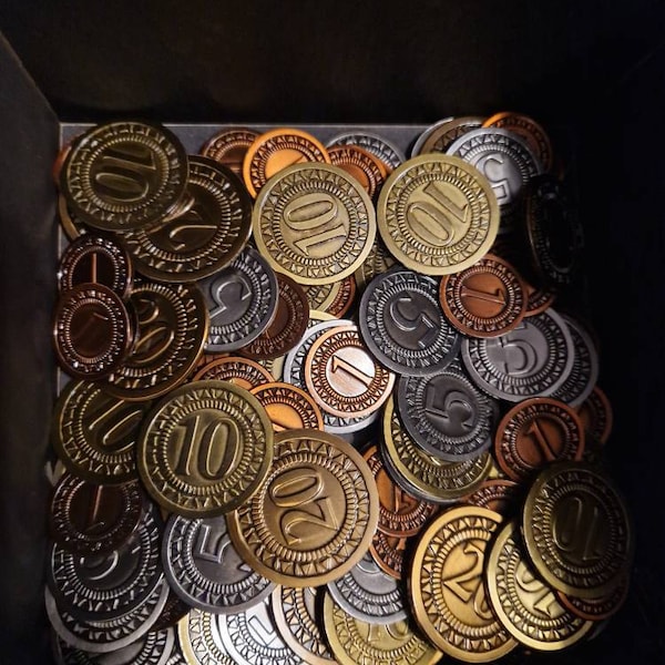 Generic Metal Coins Value "10" - 10 Pcs - Etsy