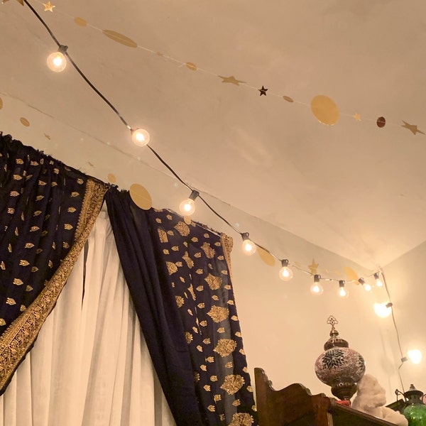 Twinkle Little Star Party Garlands, Paper Circle Garland Bunting Banner ...