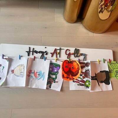 Look What I Made,personalized 3D Art Display Sign,kids Artwork Display ...