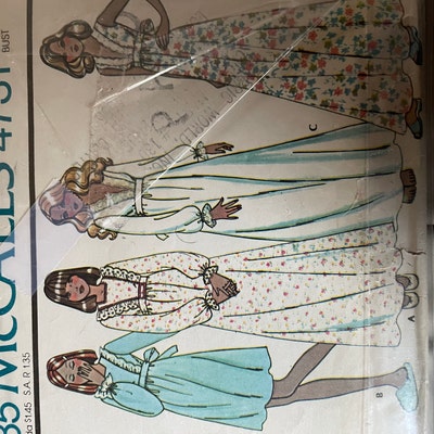 Vintage 1980's Butterick 4312 Eileen West for Queen Anne's Lace Sewing ...