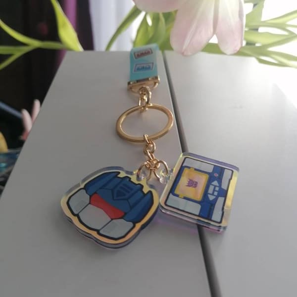 Transformers Soundwave Double Keychain and Cassettes PVC Wristlet ...