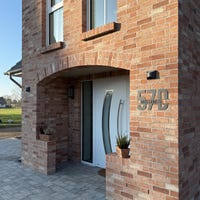 Emaille Hausnummer | Klassische personalisierte Hausnummer aus Emaille ...