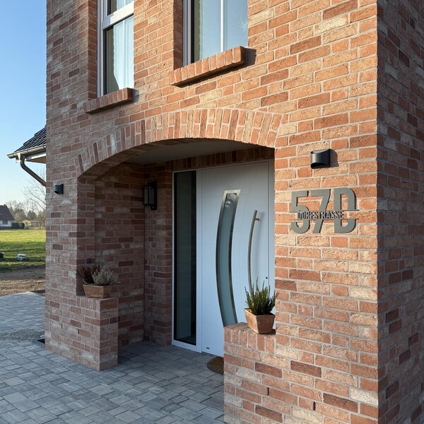 Personalized House Number | Modern Personalized House Number Sign in ...