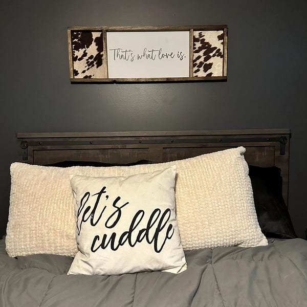 Custom Genuine Cowhide Name Sign - Etsy